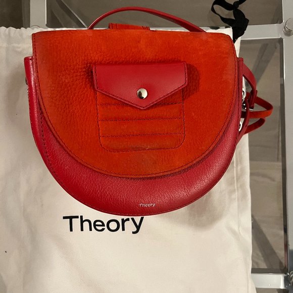 Theory | Bags | Theory Whitney In Suede Shoulder Bag | Poshmark